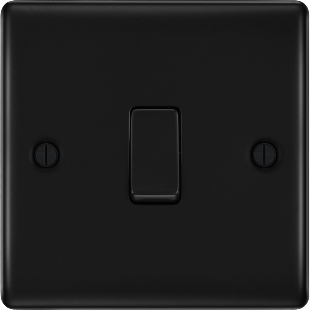 BG Nexus Metal Matt Black Intermediate Light Switch NFB13 | The Switch ...