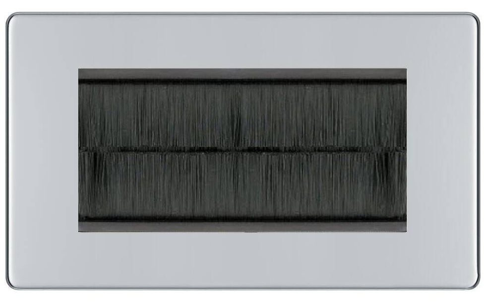 BG Screwless Polished Chrome 4G Cable Brush Outlet FPCEMR4BR | The ...