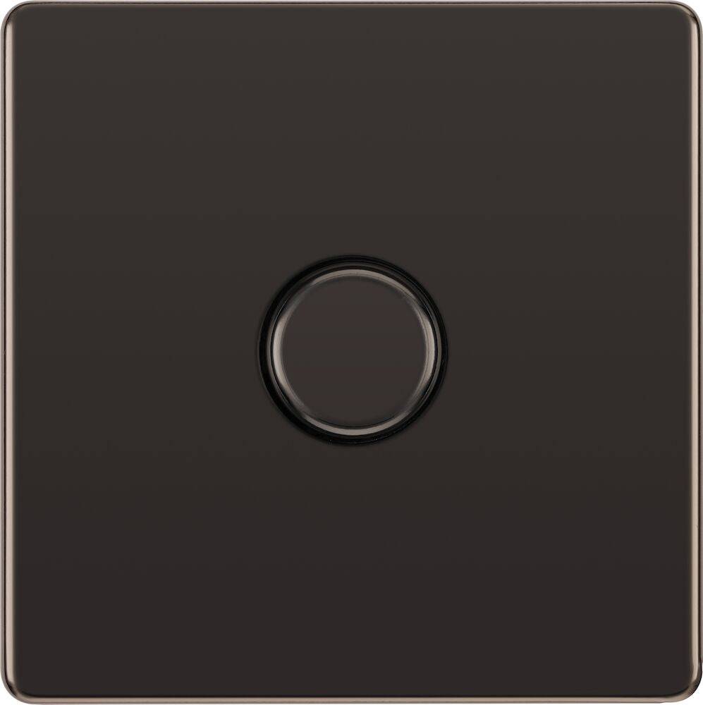 BG Screwless Black Nickel 1G Dimmer Switch FBN81 | The Switch Depot