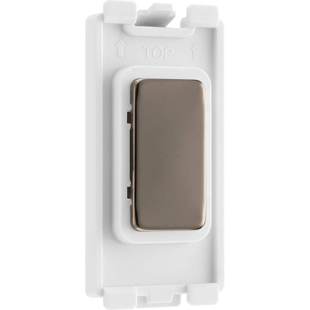 BG Black Nickel Blank Grid Module RBNBLNK | The Switch Depot
