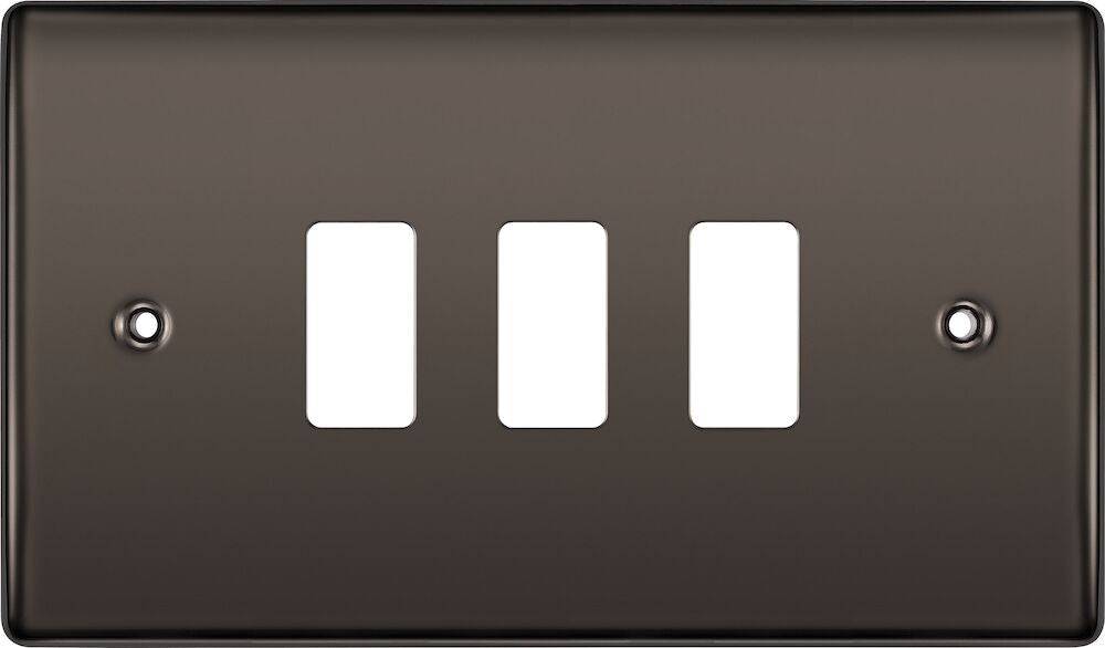 Nexus Metal Black Nickel 3G Grid Plate RNBN3 | The Switch Depot