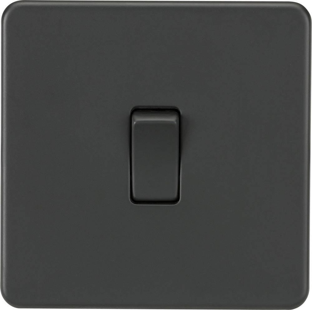 Knightsbridge Screwless Anthracite 1G Light Switch SF2000AT | The ...