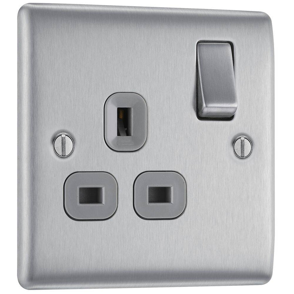 Decorative Brushed Steel Switches & Sockets | The Switch Depot