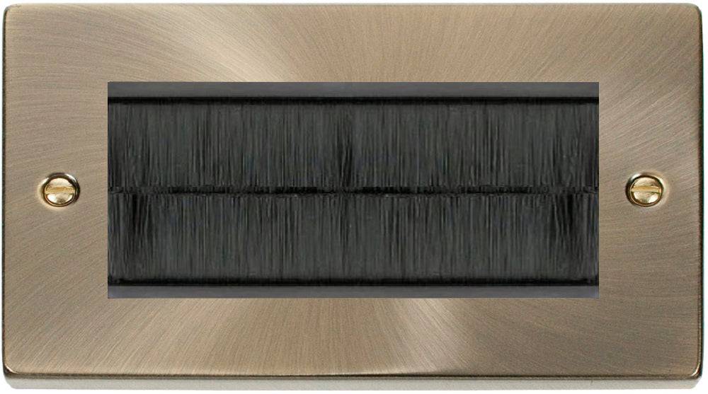 Click Deco Antique Brass 4G Cable Brush Outlet VPAB4BRUSHBK | The ...